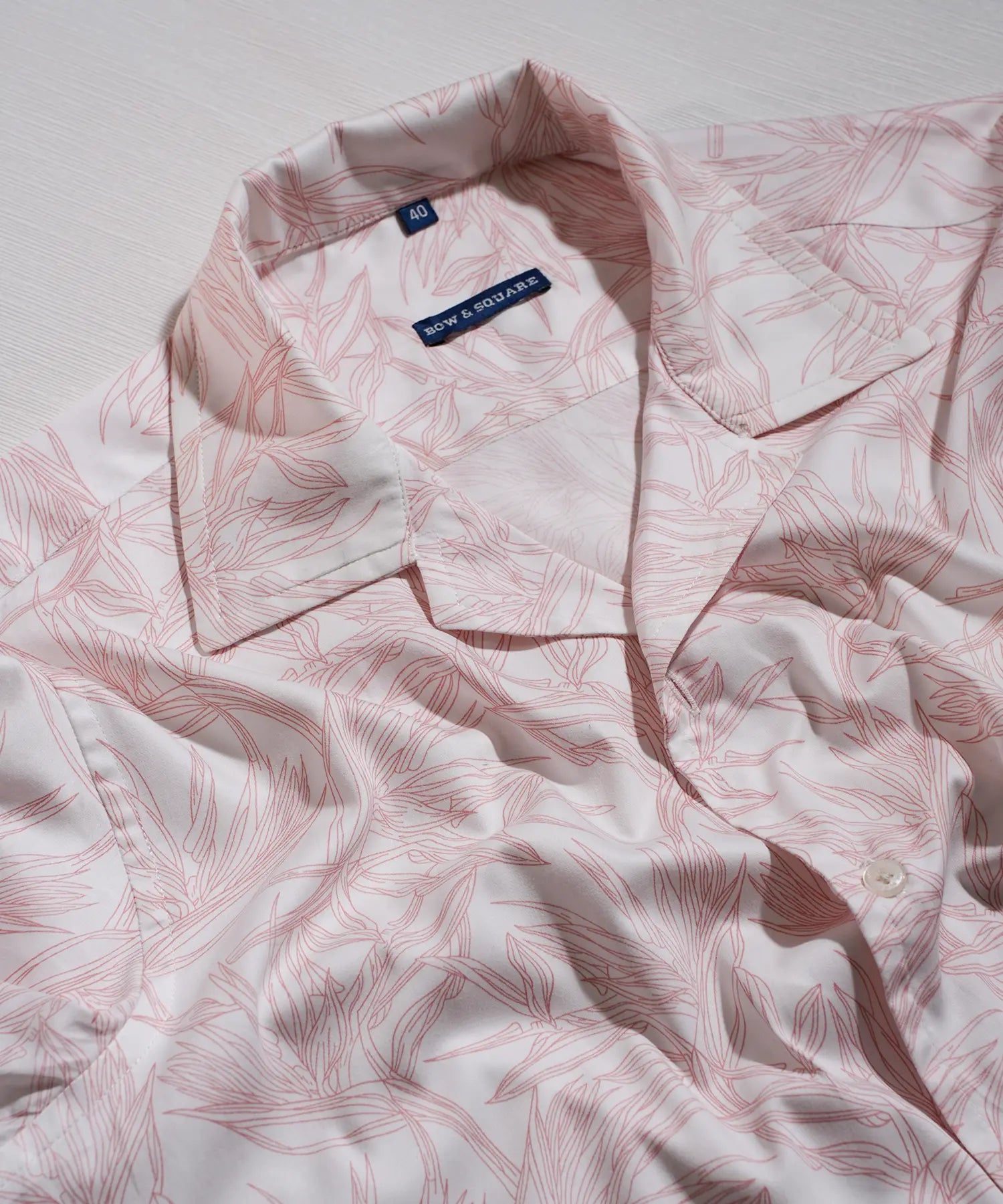 Red Leaf Print Shirt – Bow & Square